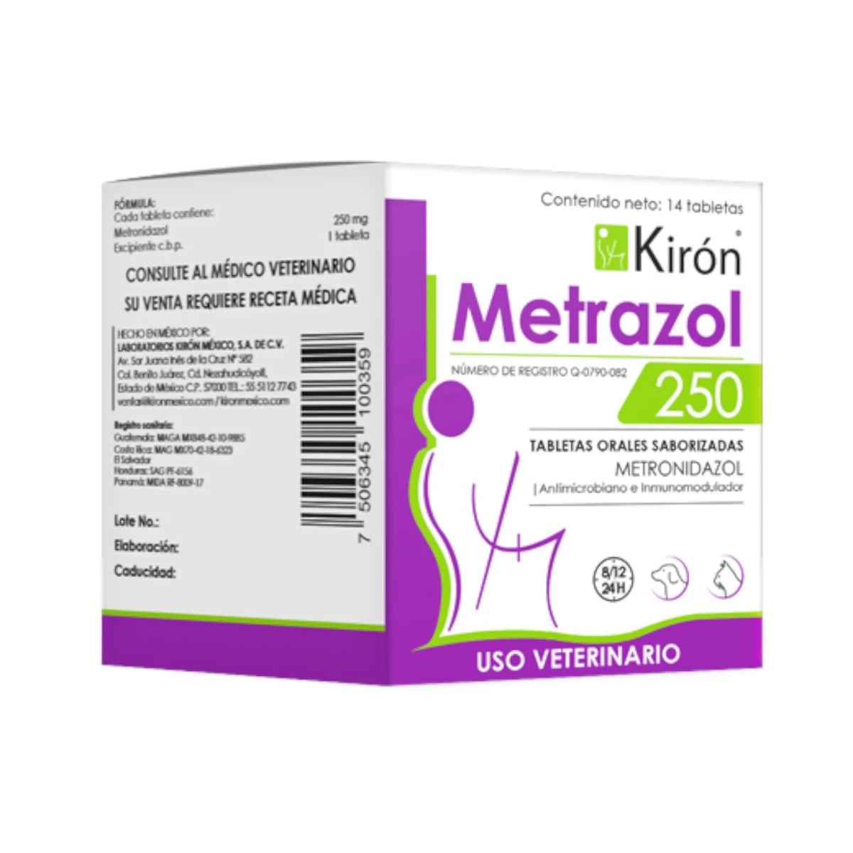 Metronid 250 mg | Antibacteriano y antiparasitario para perros y gatos ...